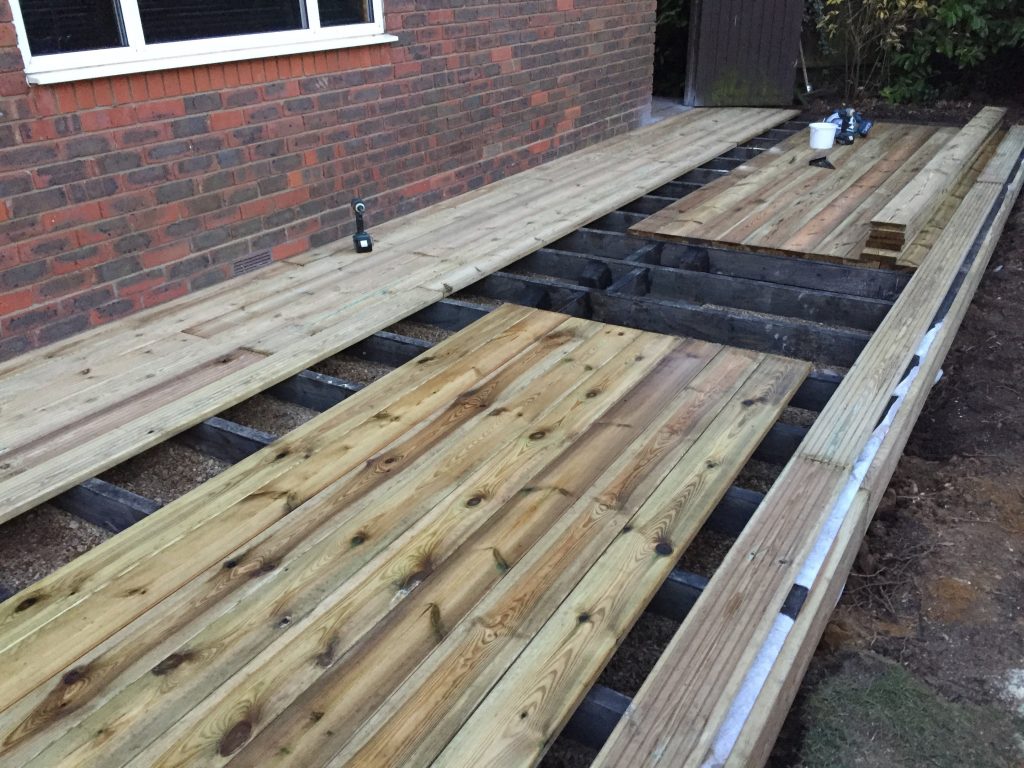 Raised Decking - New Build Landscapes